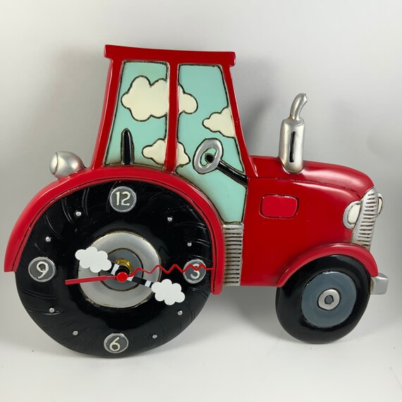 Vintage TRACTOR WALL CLOCK - Etsy