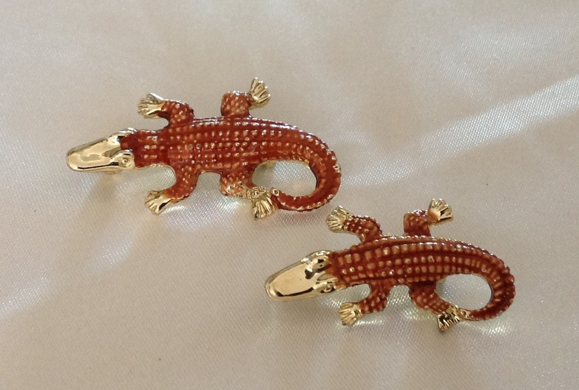 Vintage Gerry's Alligator Scatter Pins/brooches. (signed) - Etsy