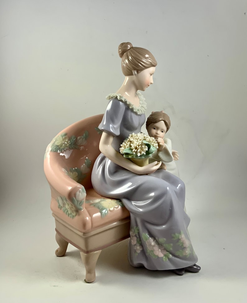 Vintage MOTHER and DAUGHTER FIGURINE Sculpture Statue - Etsy