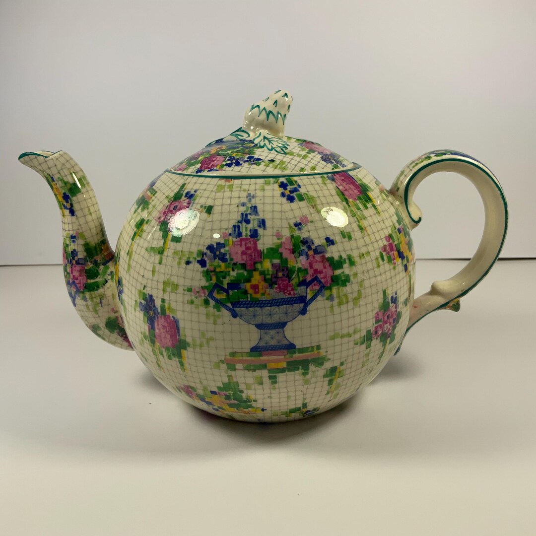 Vintage ROYAL WINTON TEAPOT Elite Queen Anne Chintz Teapot With ...