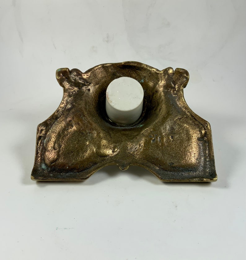 Vintage BRASS INKWELL, Lloyd Pascal & Co., Art Nouveau Style - Etsy