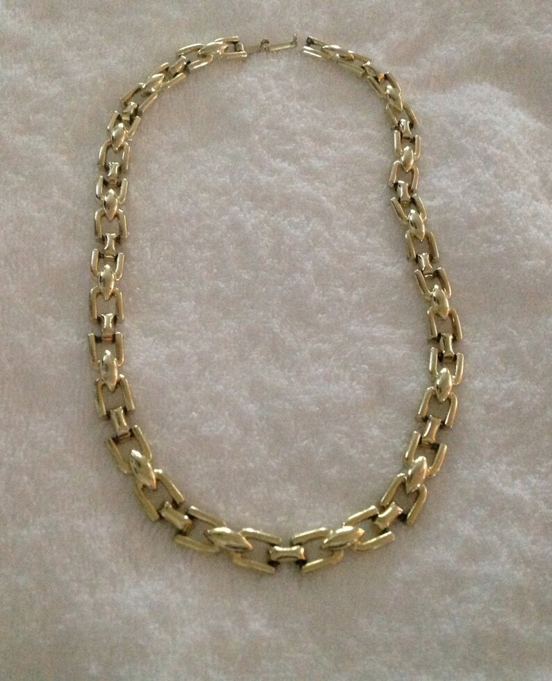 Vintage Chain Link Necklace - Etsy