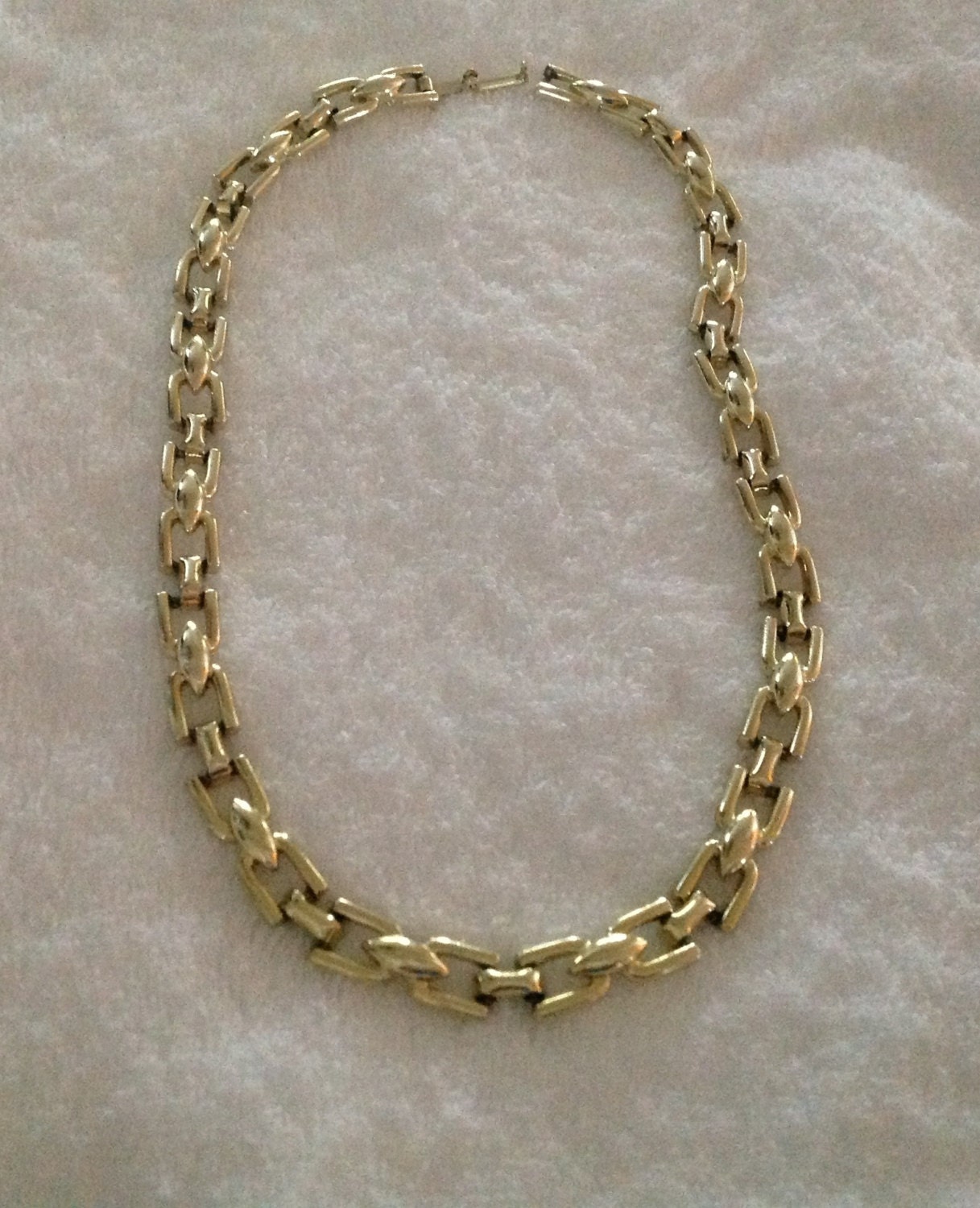 Vintage Chain Link Necklace - Etsy