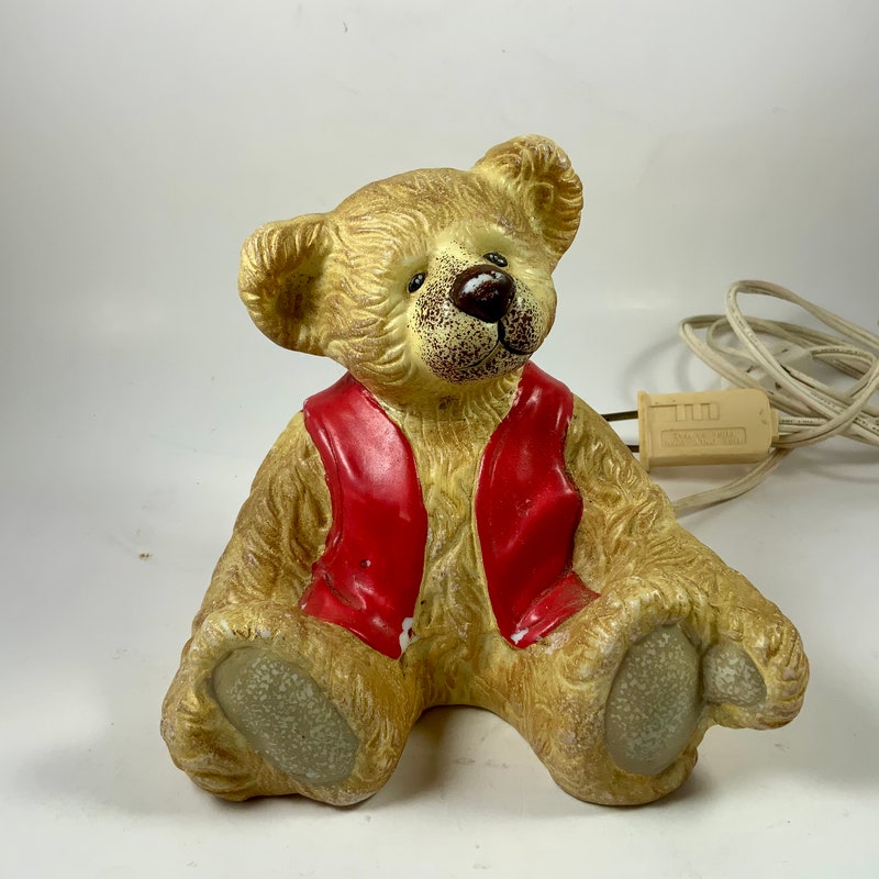 Teddy Bear Lamp - Etsy