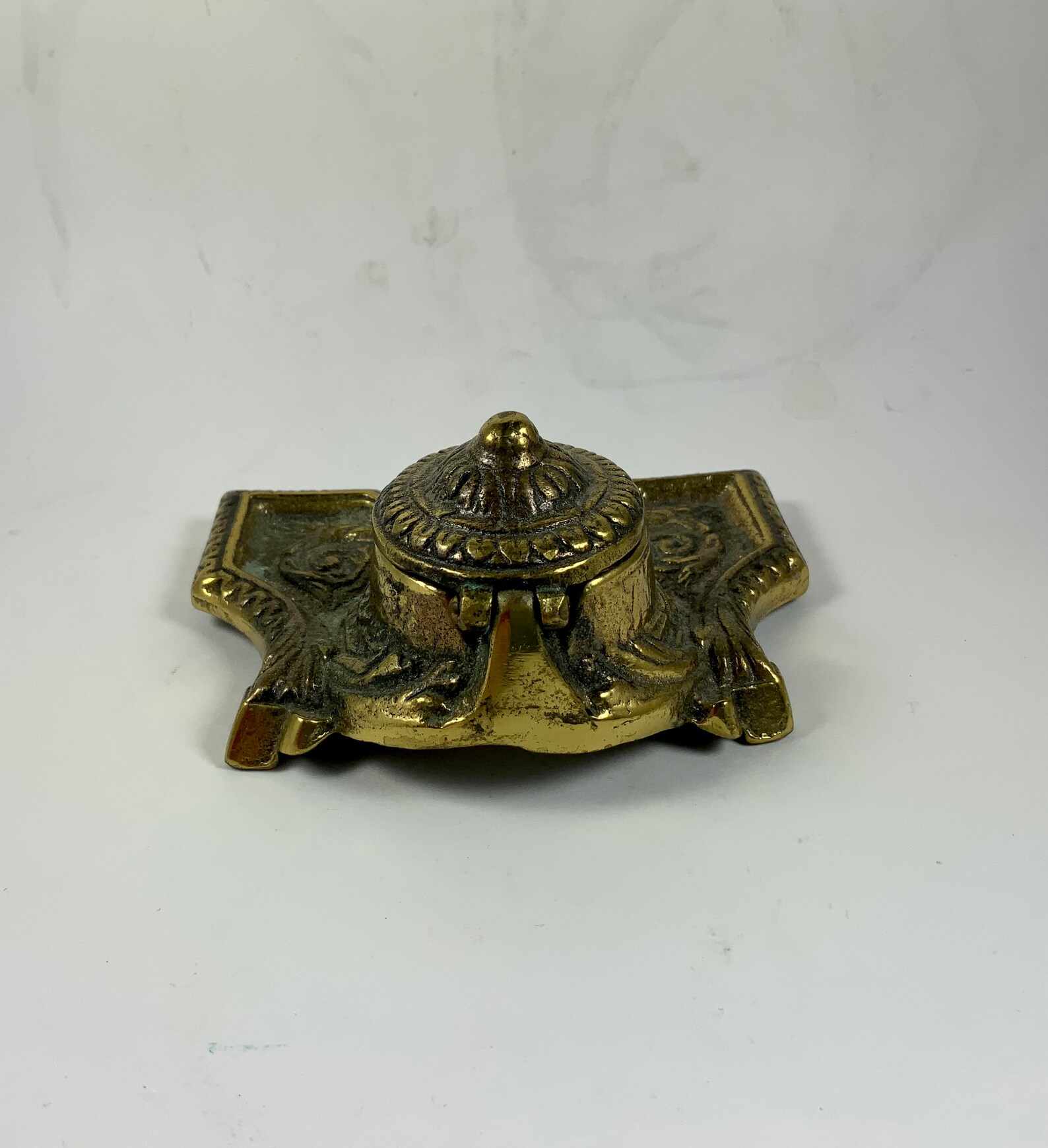 Vintage BRASS INKWELL, Lloyd Pascal & Co., Art Nouveau Style - Etsy