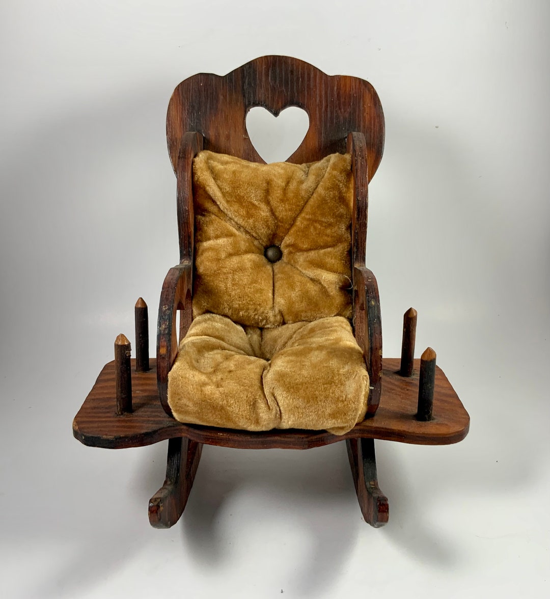 Vintage PIN CUSHION CHAIR, Rocking Chair, Holder for Thread, Pin ...