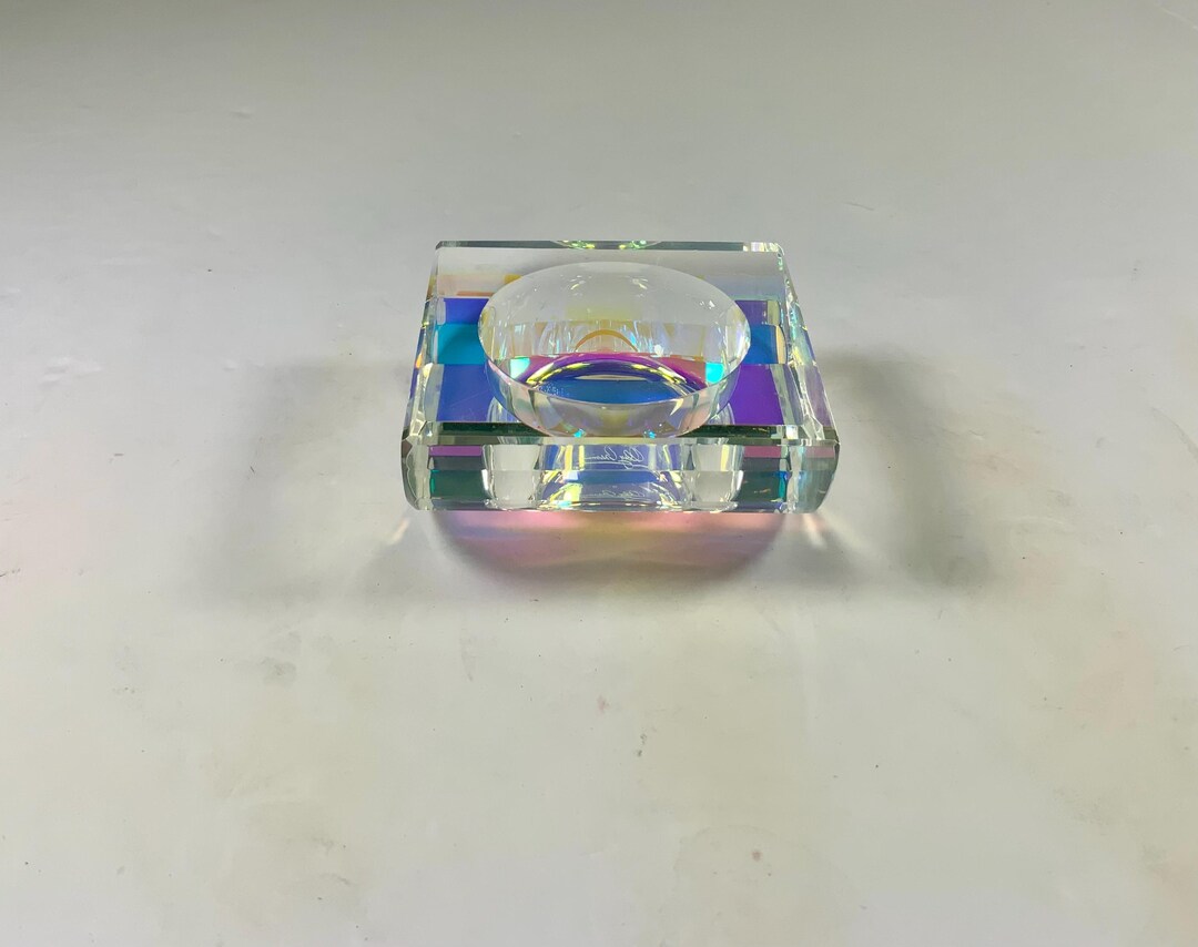 Vintage OLEG CASSINI CANDLEHOLDER, Prism, Tealight, Votive, Decor ...