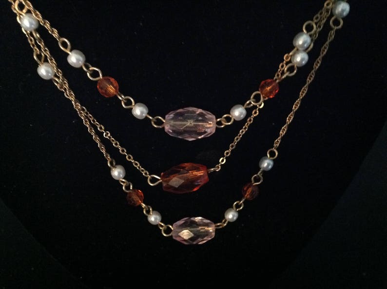 Vintage AVON MULTI CHAIN Necklace - Etsy