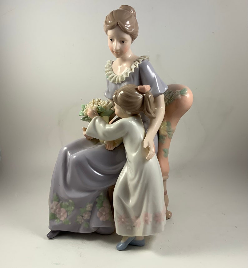 Vintage MOTHER and DAUGHTER FIGURINE Sculpture Statue - Etsy