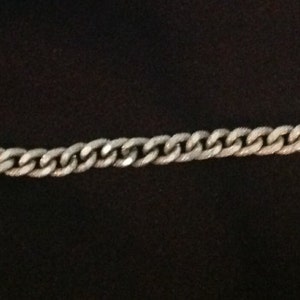 Vintage German Silver Tone Chain Bracelet (signed) - Etsy