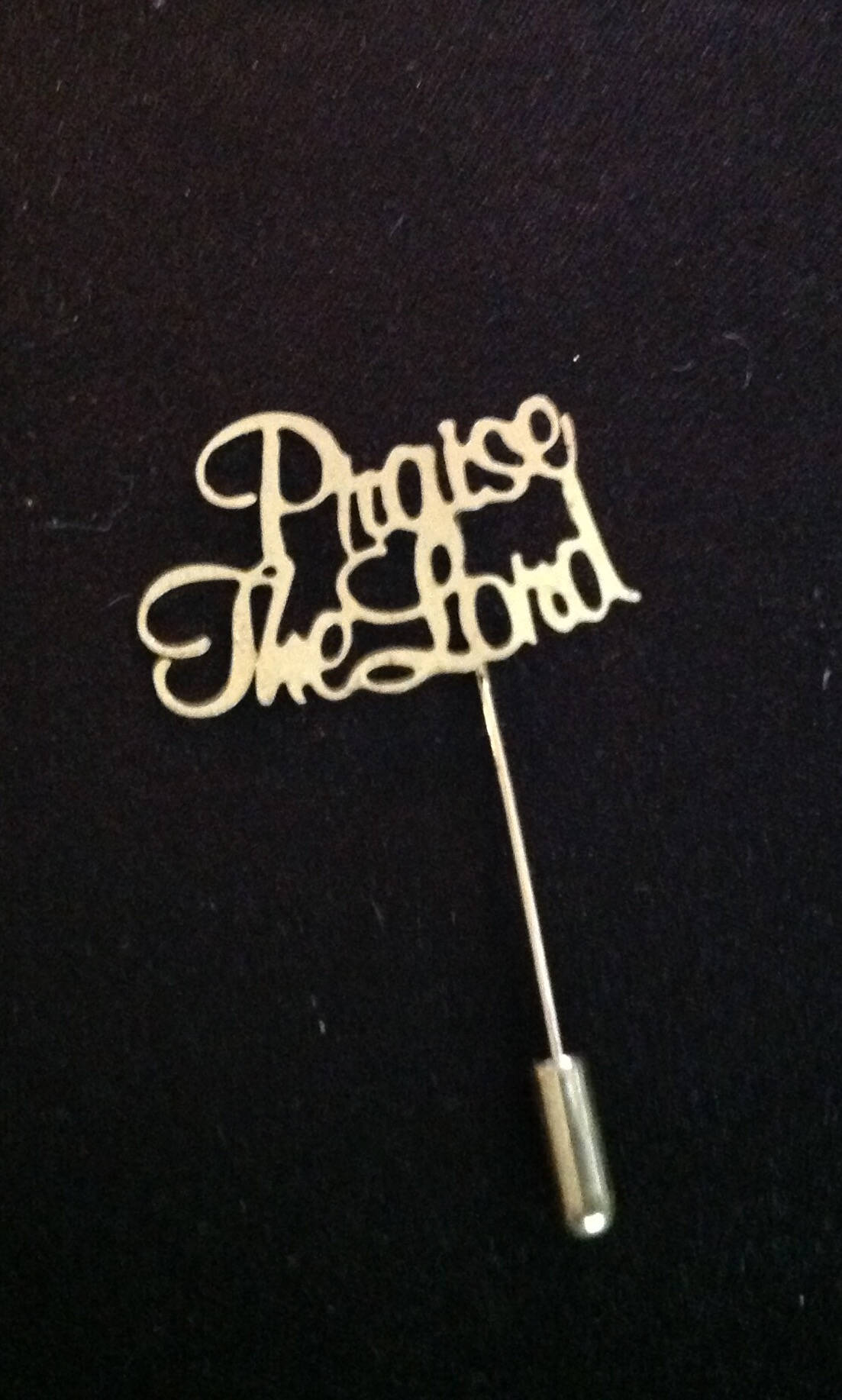 Vintage PRAISE THE LORD Stick/hat Pin - Etsy