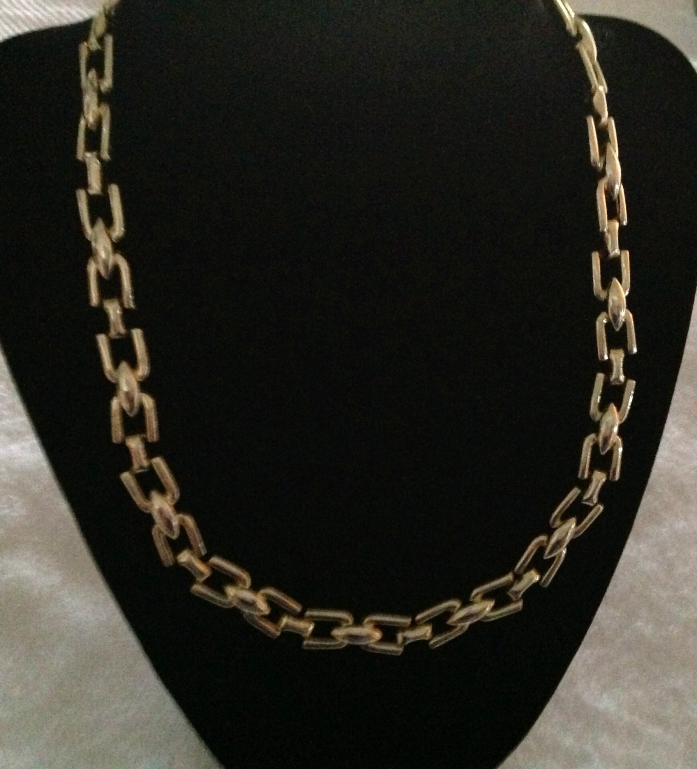 Vintage Chain Link Necklace - Etsy