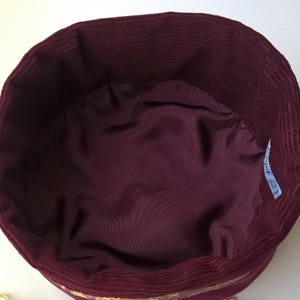 Velvet Smoking / Thinking Cap With Quilted Gold Brocade Tip and Macrame ...
