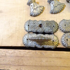 Pretty, Set of 5, Victorian Drawer Handles With Backplates Eastlake ...
