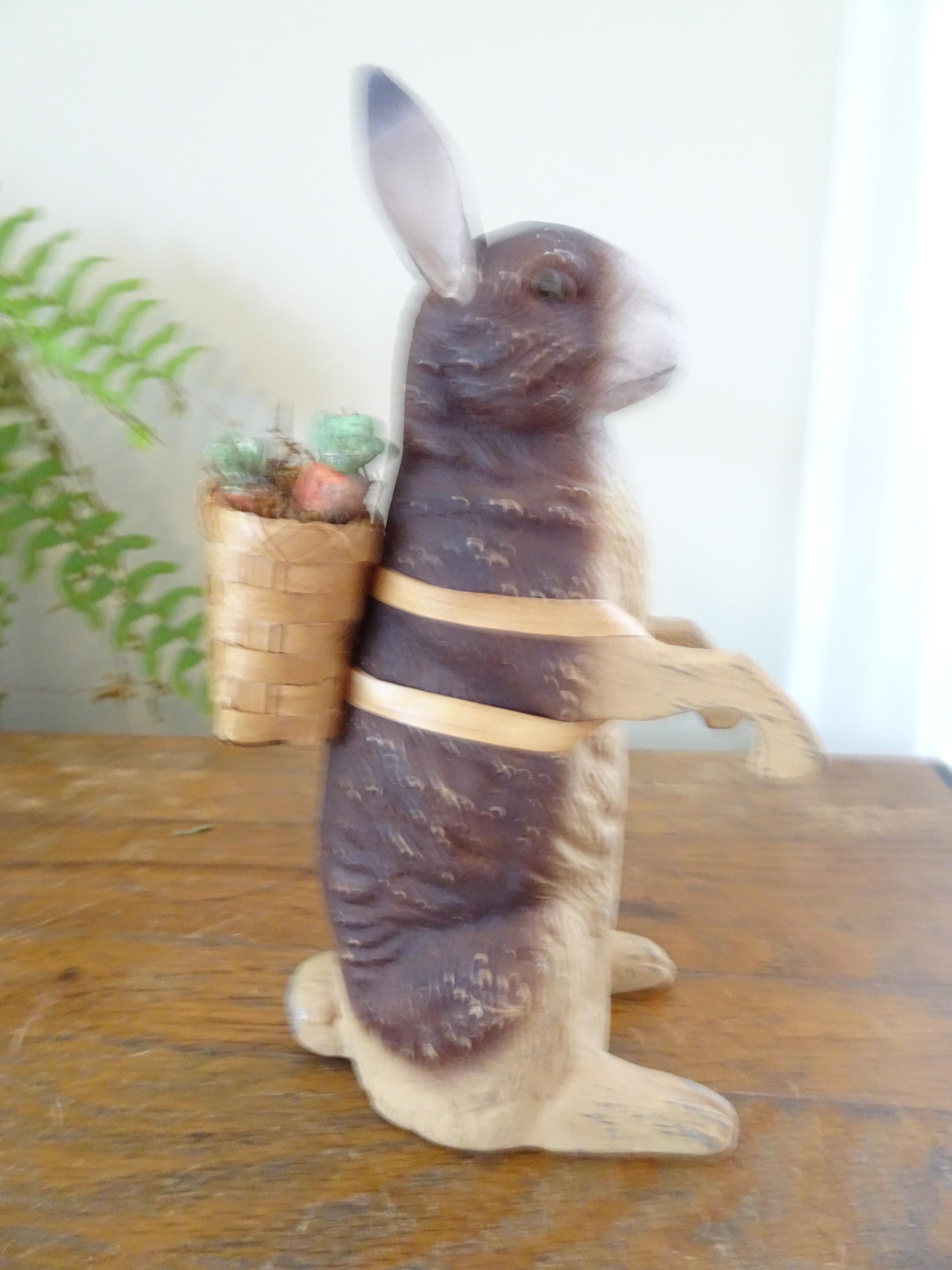 Amazing, Vintage, Ragon House, Reproduction Putz Rabbit- Paper Mache ...