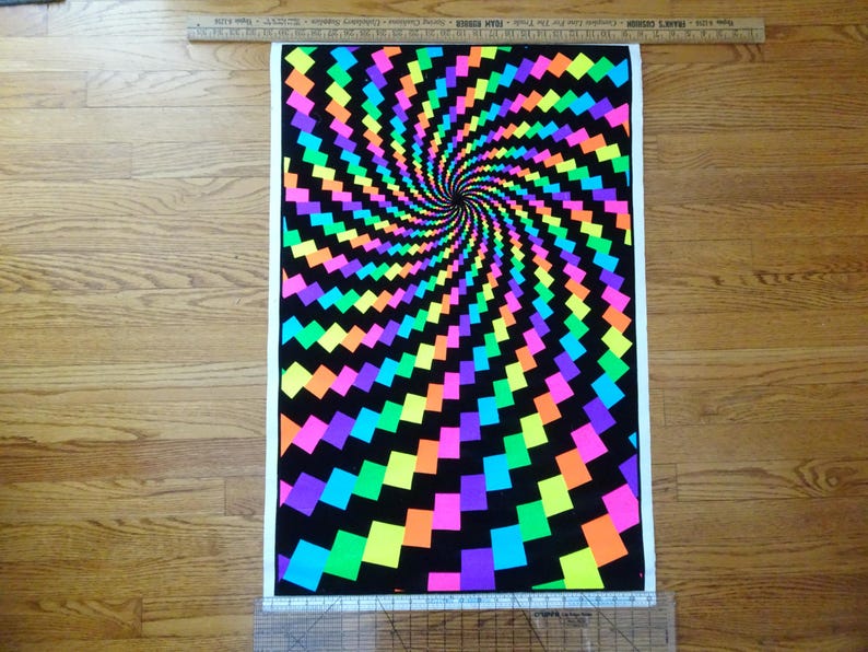 Vintage, Velvet, Blacklight Poster- Electric Rainbow- 130- 1972- Funky ...
