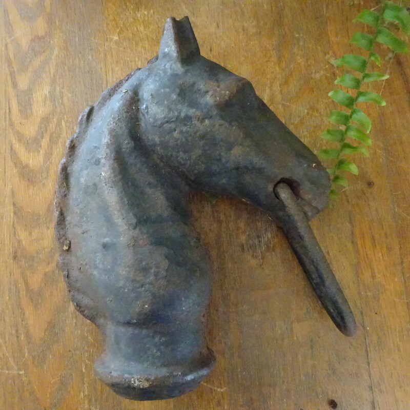 Antique Cast Iron Hitching Post - Etsy