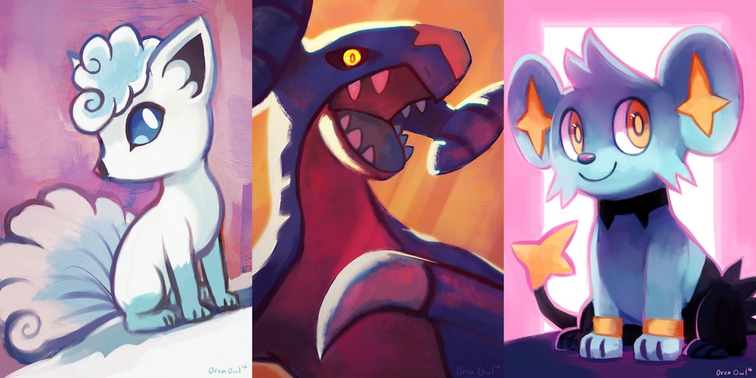 Alolan Vulpix, Garchomp, Shinx Prints - Etsy