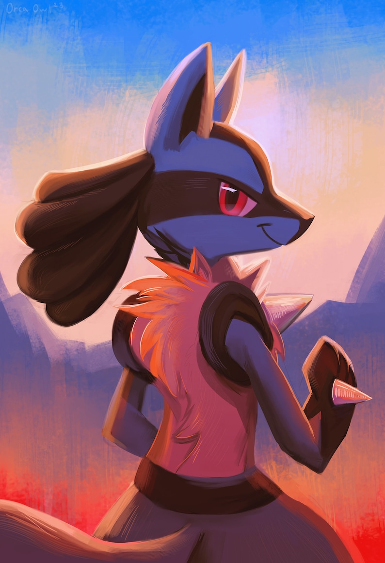 Mewtwo, Flygon, Lucario Prints - Etsy