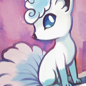 Alolan Vulpix, Garchomp, Shinx Prints - Etsy