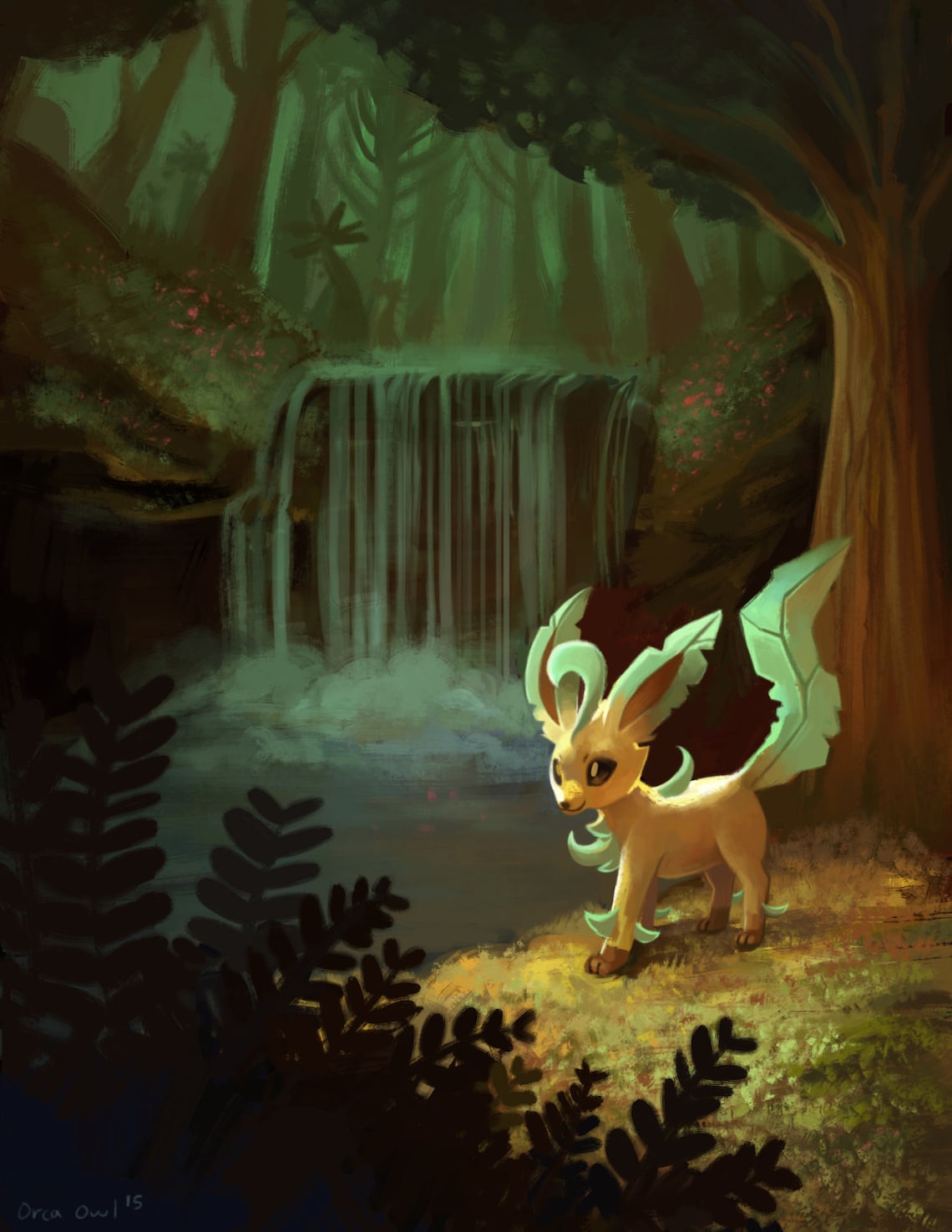 Leafeon Print - Etsy