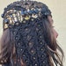 Victorian Jet Black and Gold Headdress by Marci Ann of Turkish Drop - Etsy