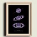 Rings of Saturn Planet Astronomy Print - Etsy