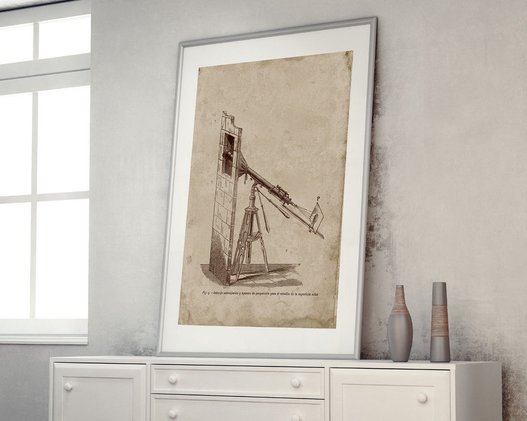 Astronomical Instruments Print, Astronomy, Helioscope, Sun Spots - Etsy