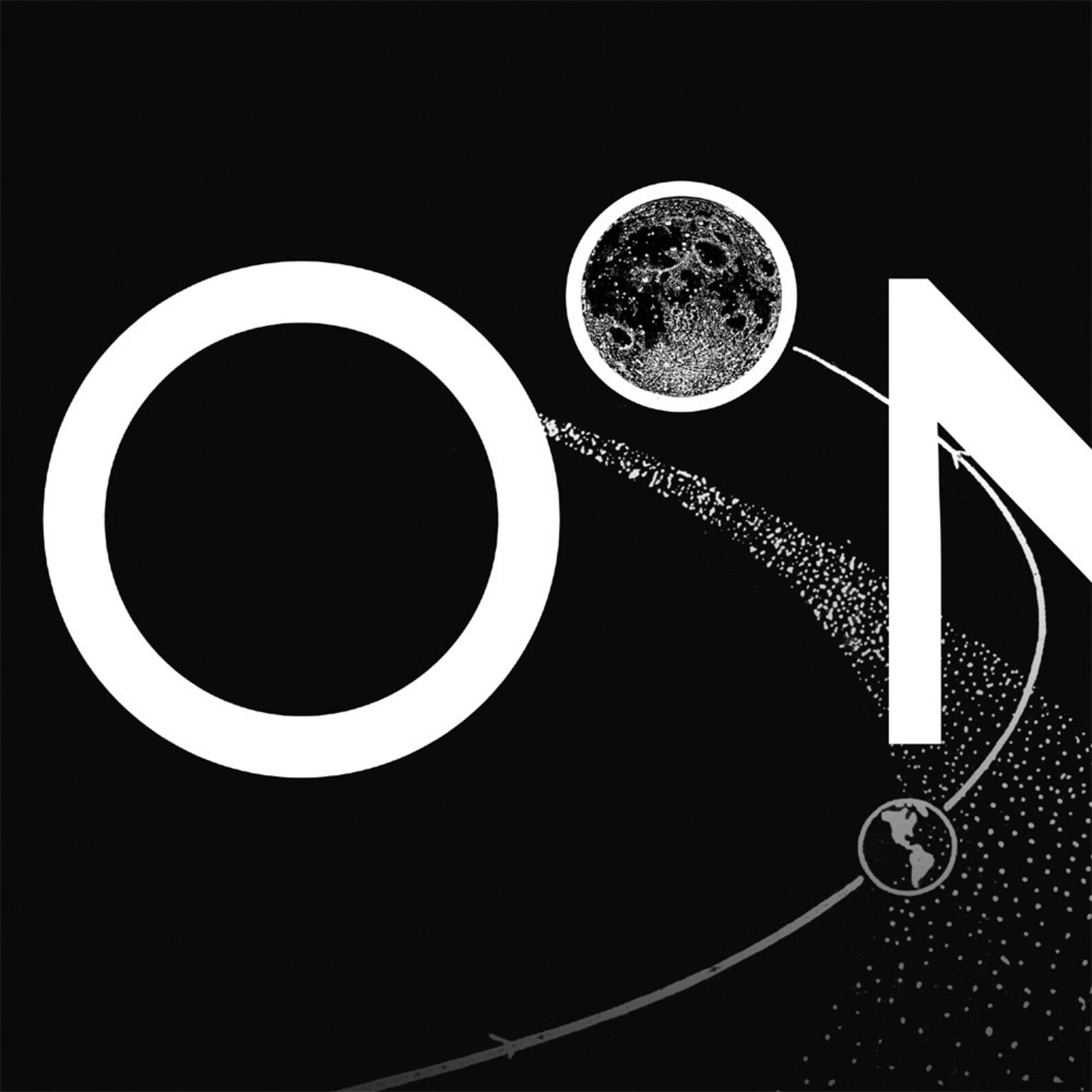 Wall Art Home Decor Moon Typography Wall Decor Art Print Black and ...
