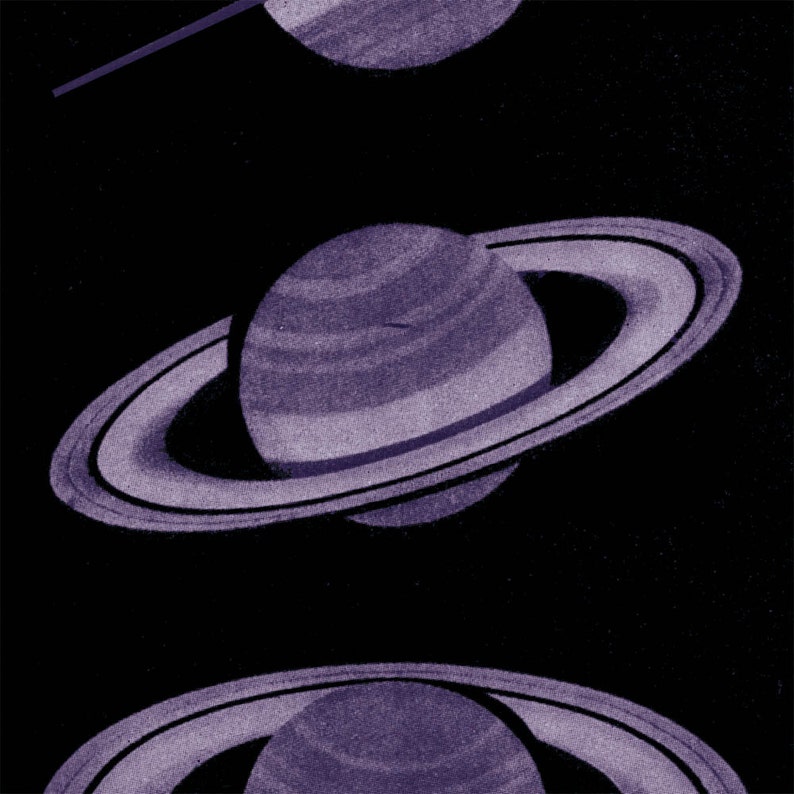 Rings of Saturn Planet Astronomy Print - Etsy