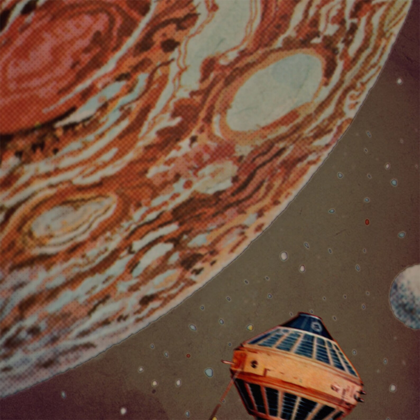 Wall Art Space Travel to Mars Vintage Style Print Home Decor - Etsy