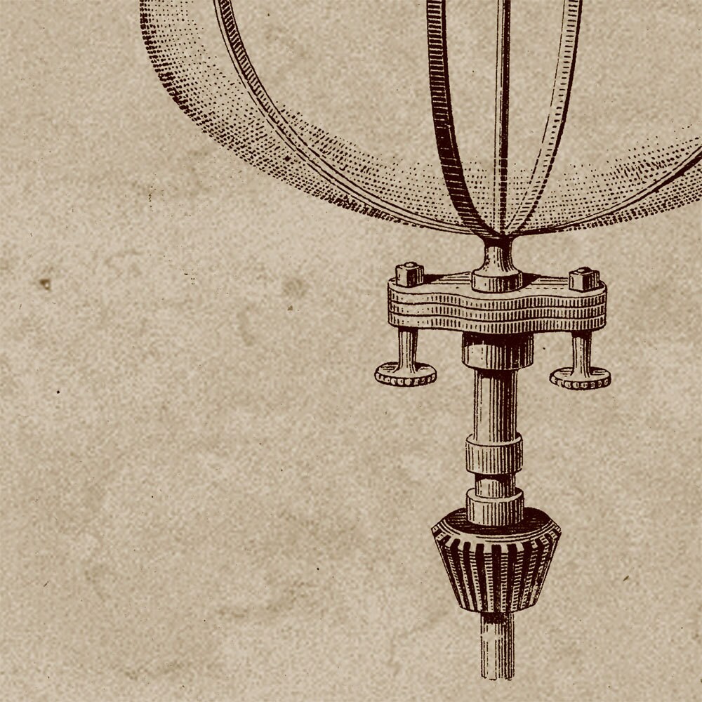 Print Poster Technical Drawing Astronomical Instrument Flattening of ...