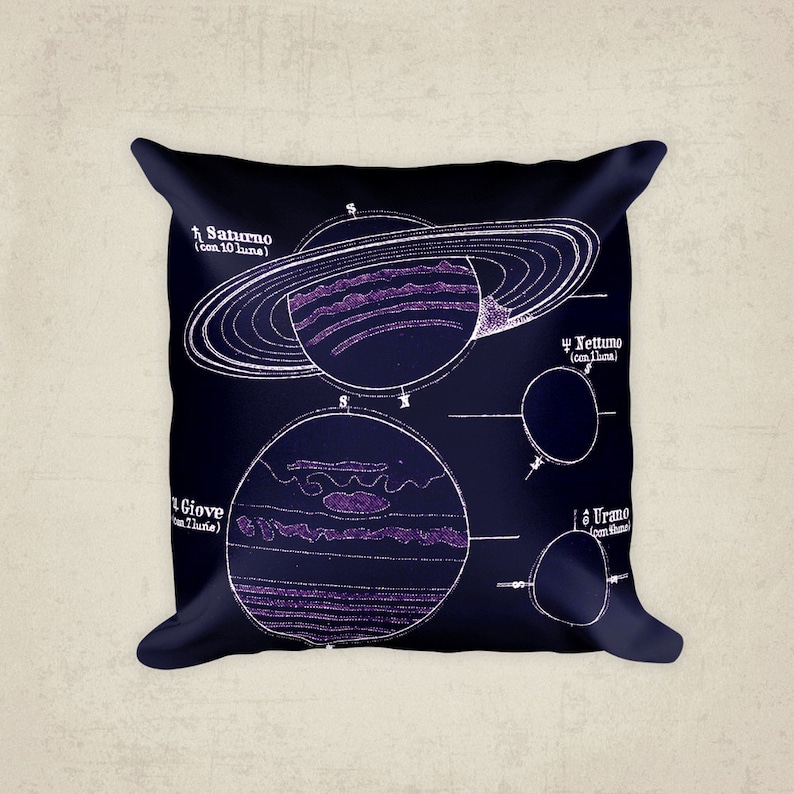 Planets Pillow Home Decor Pillow Saturn Pillow Solar System - Etsy