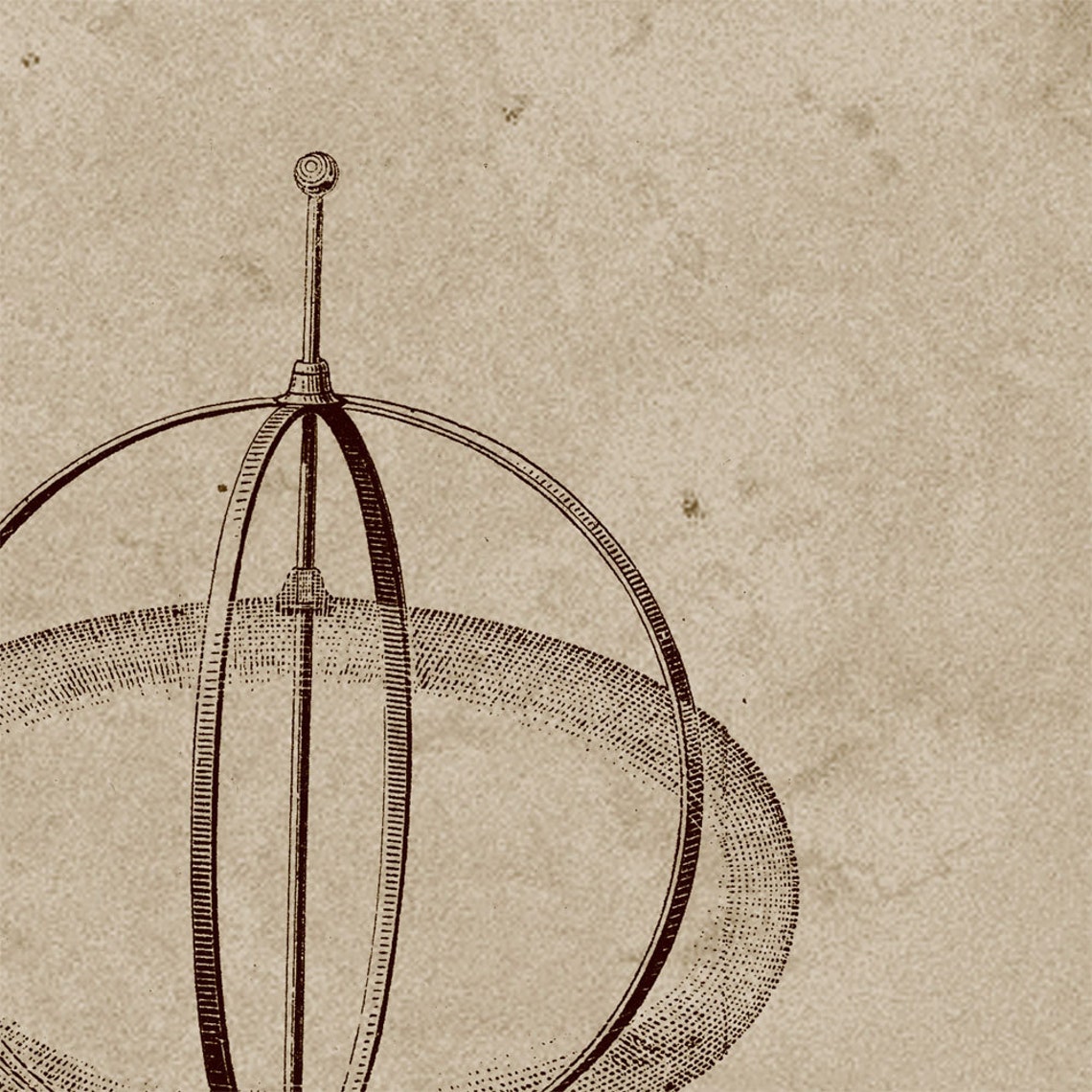 Print Poster Technical Drawing Astronomical Instrument Flattening of ...