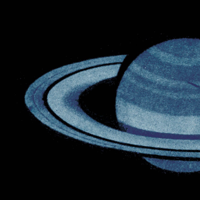 Rings of Saturn Planet Astronomy Print - Etsy