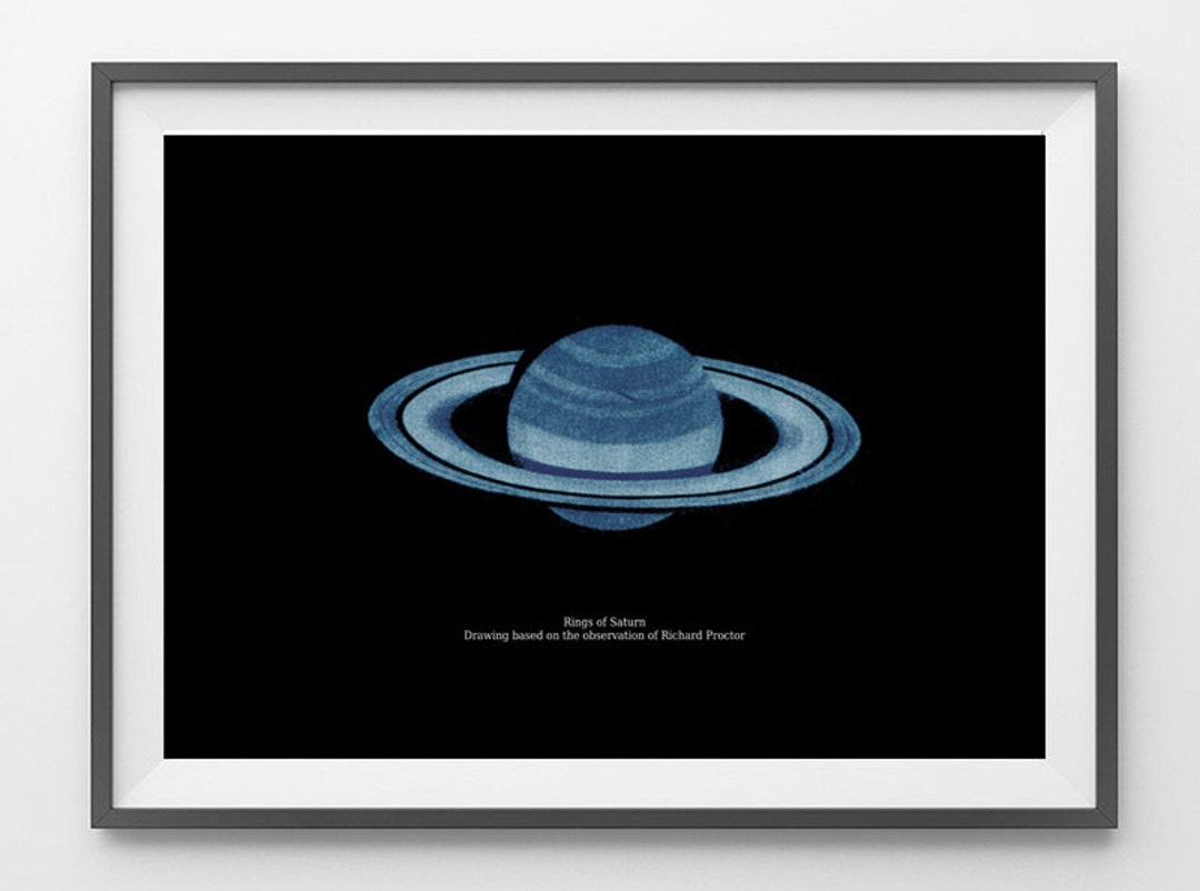 Rings of Saturn Planet Astronomy Print - Etsy
