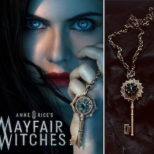 Mayfair Witches Key Necklace Gothic Crystal Vintage Jewelry Witchy ...