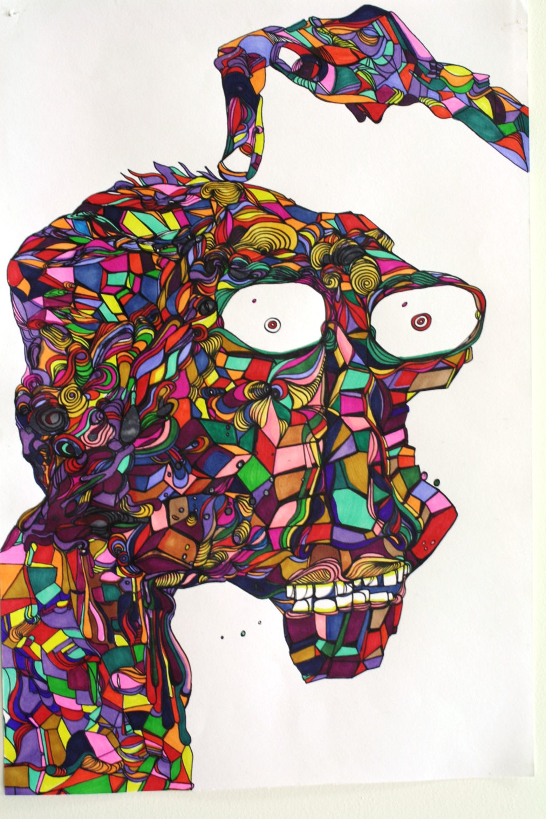 Psychedelic Ape Artwork 8.5x11 Print - Etsy