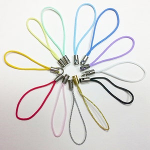 20PCS Mixed Color Silver End Phone Charm Strap Cord - Etsy