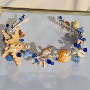 Beach Tiara Seahells Headpiece Mermaid Headband Shells - Etsy