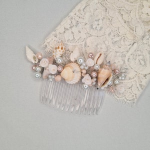 Bohemian Beach Hair Comb, Seashell Haircomb, Shells Hair Halo, Beach ...