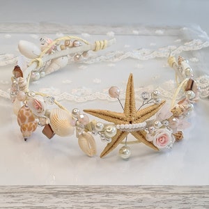 Seashell Headpiece, Beach Wedding Hair Accessory, Mermaid Crown ...