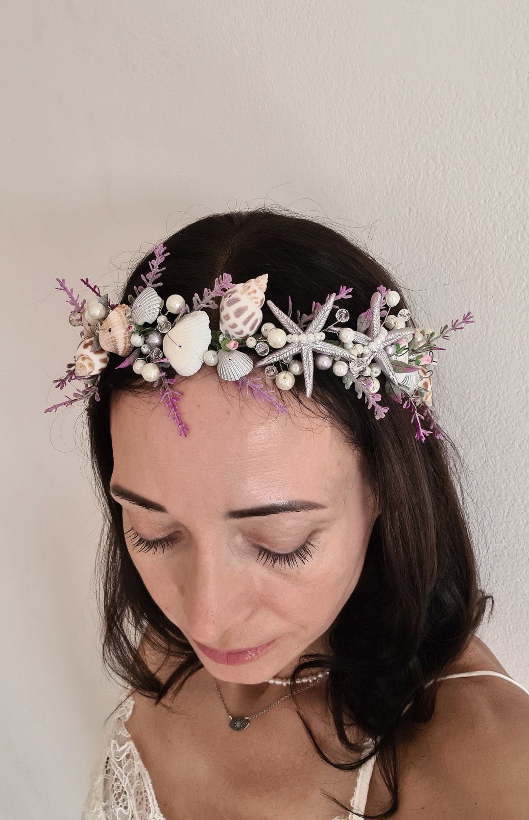 Beach Headpiece Shells Hair Wreath Wedding Seashell Hair Band - Etsy