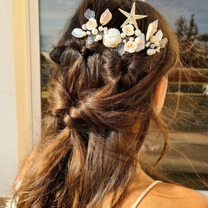 Shells Hair Comb Seashell Headpiece Starfish Beach Hairpiece - Etsy