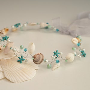 Beach Seashells Headpiece Starfish Hair Accessory Shells - Etsy