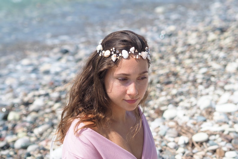Beach Seashell Headpiece Beach Wedding Hair Accessory Shell - Etsy