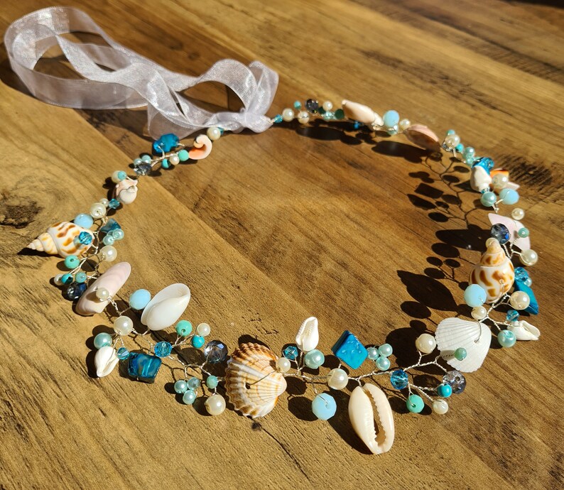 Seashell Headpiece Nautical Wedding Hair Accessories Mermaid - Etsy