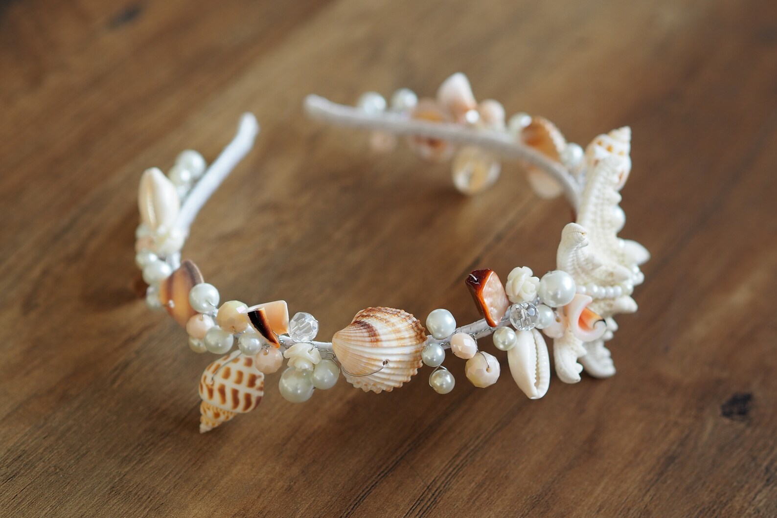 Beach Bridal Tiara Wedding Seashell Headpiece Starfish Crown - Etsy