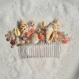 Seahells Hair Comb, Beach Headpiece, Seashell Haircomb, Shells Hair ...