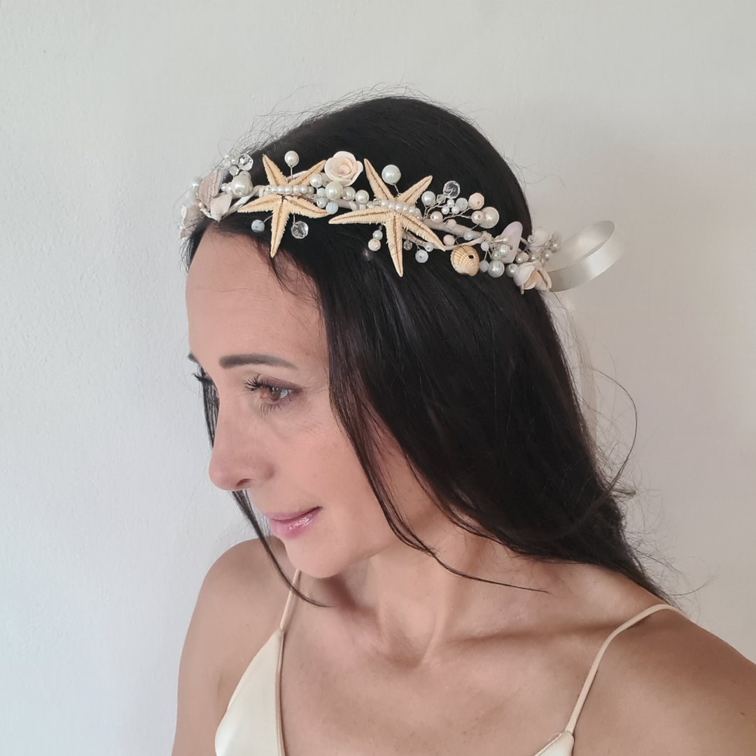 Seashell Headpiece, Starfish Crown, Beach Wedding Accessory, Mermaid ...